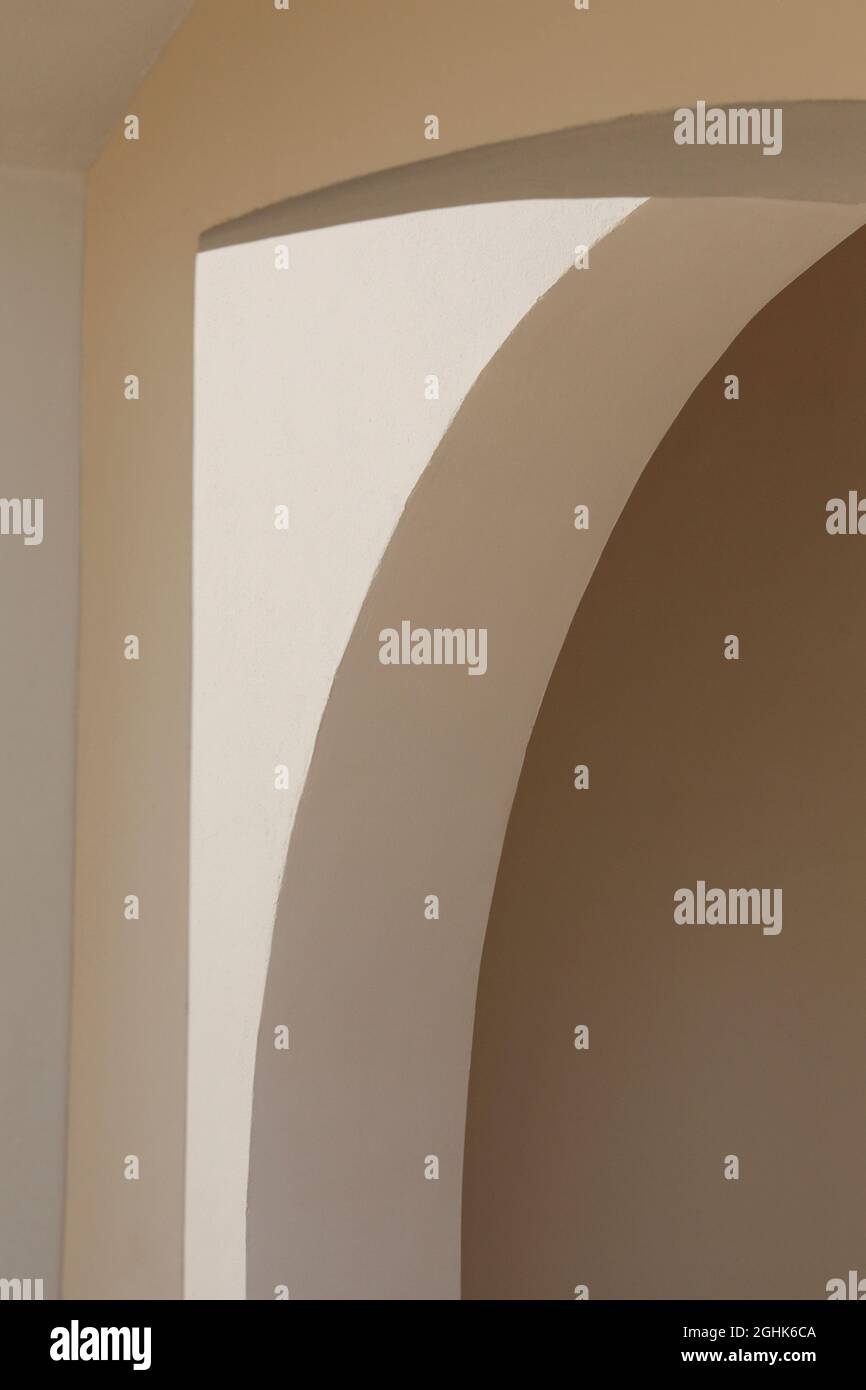 abstract lines of arches. art and design concept. shadow texture. space ...