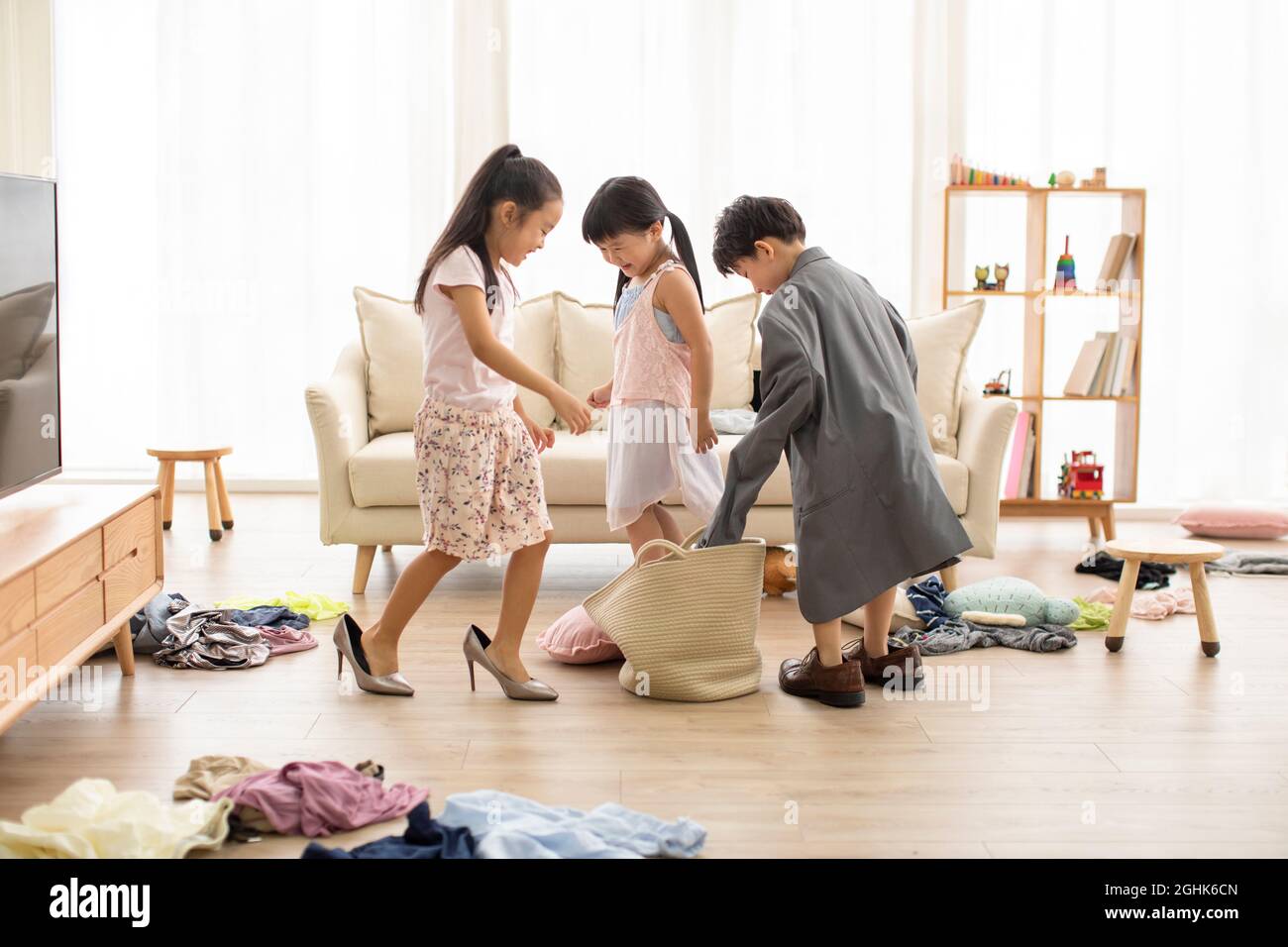 Cute children dressing up like adults Stock Photo - Alamy