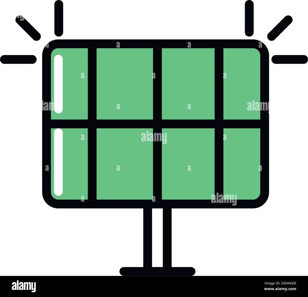 panel solar of green color Stock Vector Image & Art - Alamy