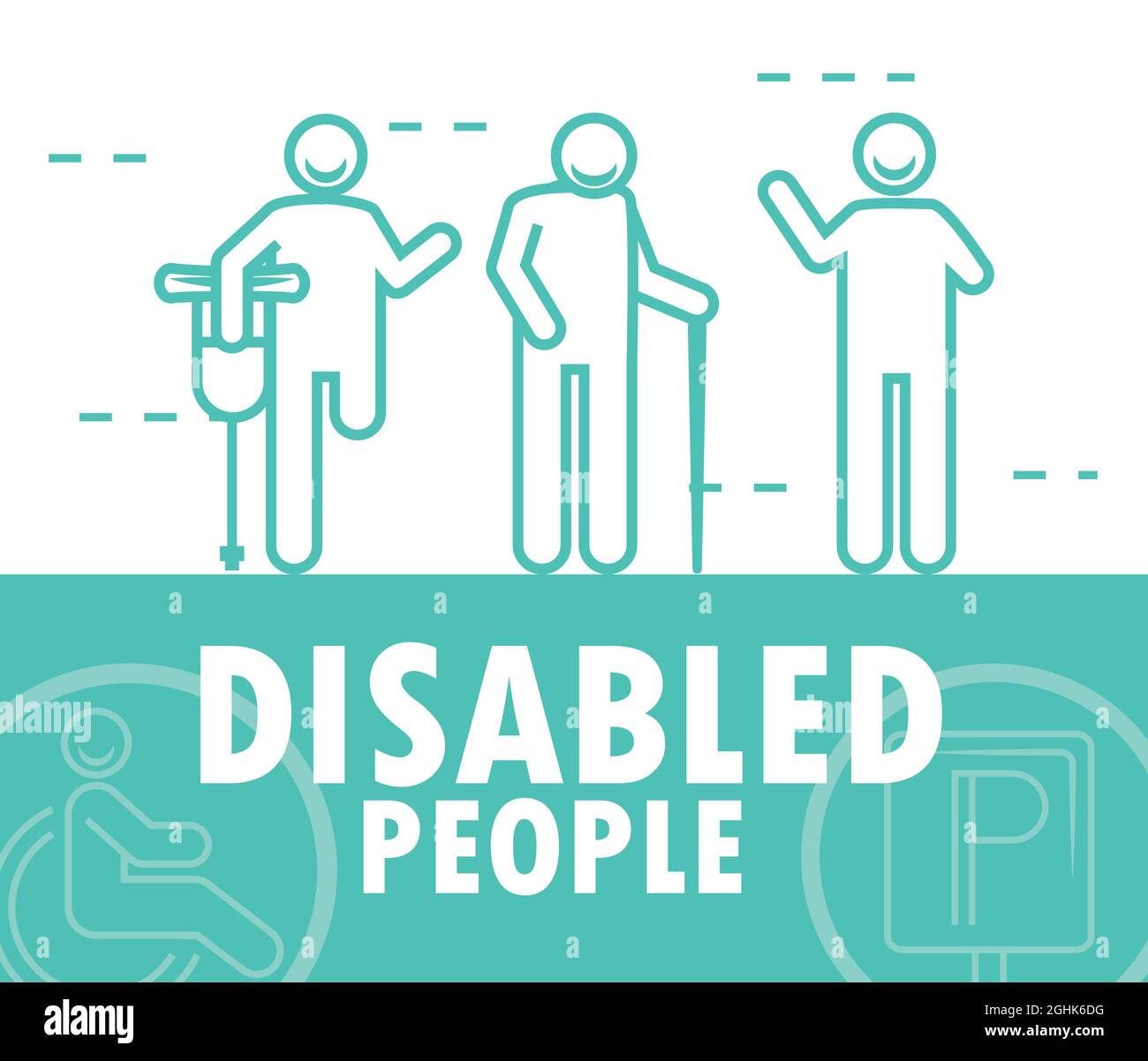 Blind people walking Stock Vector Images - Alamy