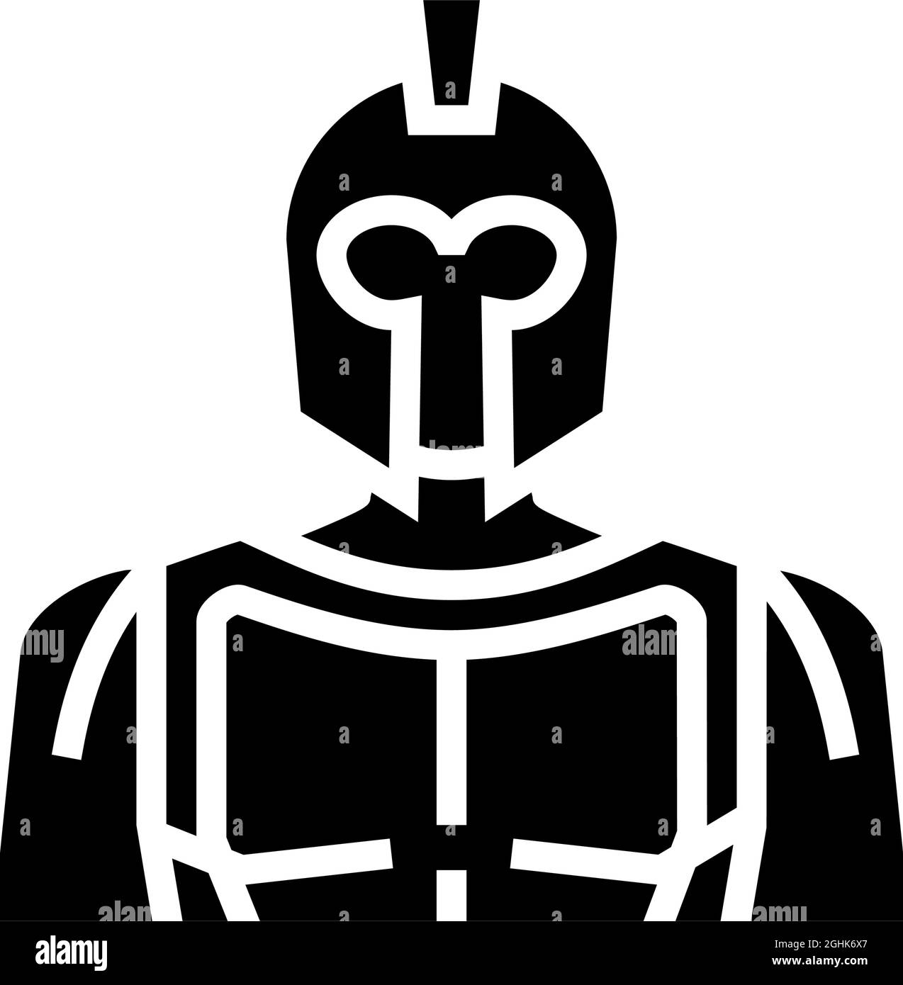 spartan ancient greece glyph icon vector illustration Stock Vector ...