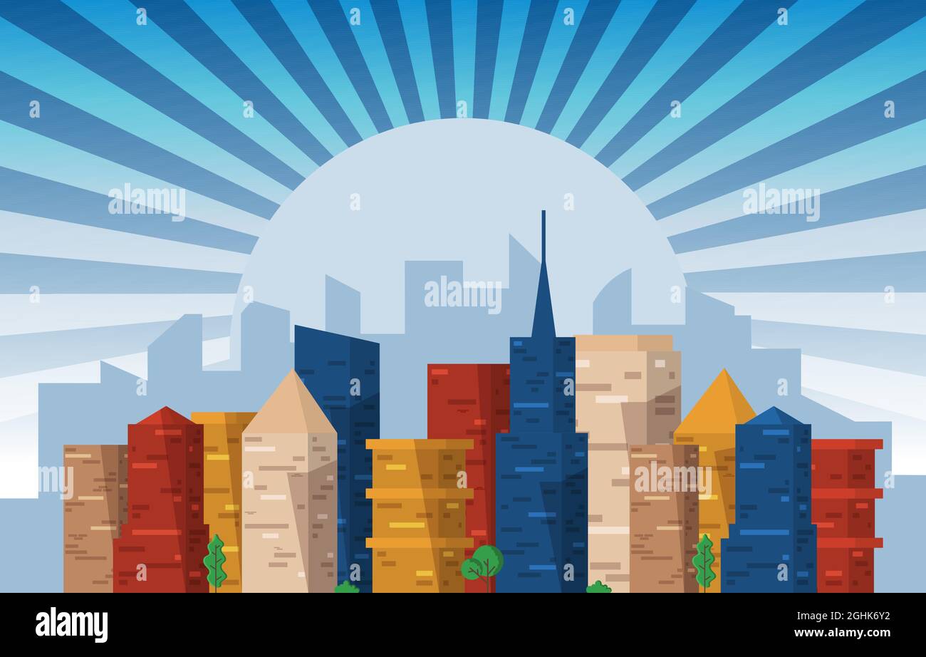 Architecture city view Stock Vector Images - Alamy