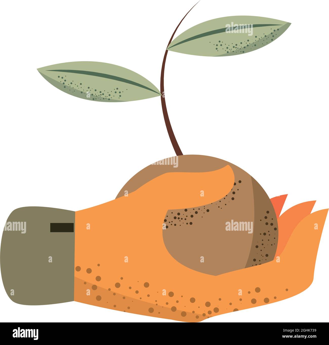 hand lifting plant Stock Vector Image & Art - Alamy