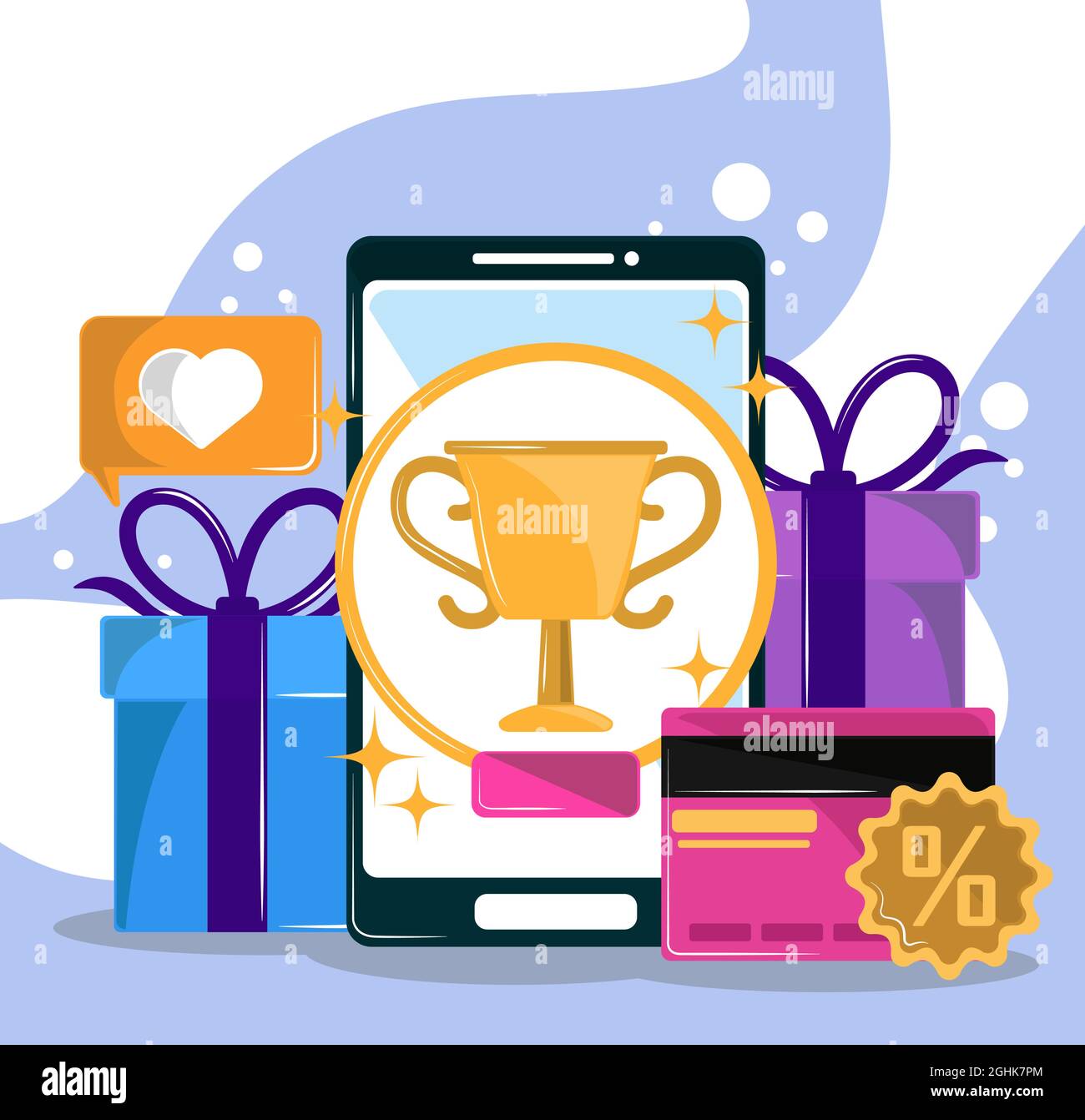 loyalty program app Stock Vector Image & Art - Alamy