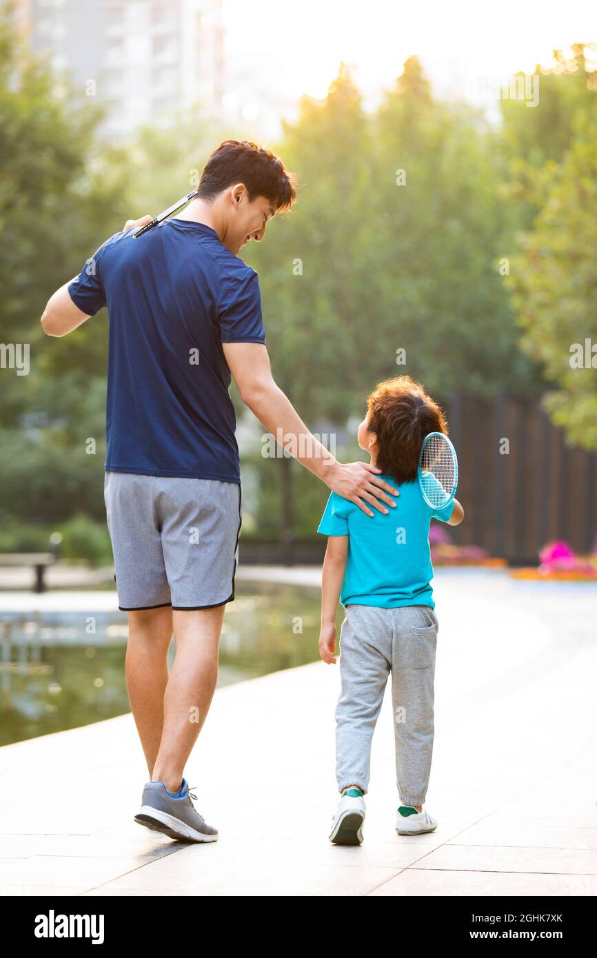 Family Walking Away Together