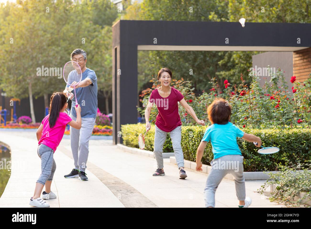 Seniors badminton badminton hi-res stock photography and images - Alamy