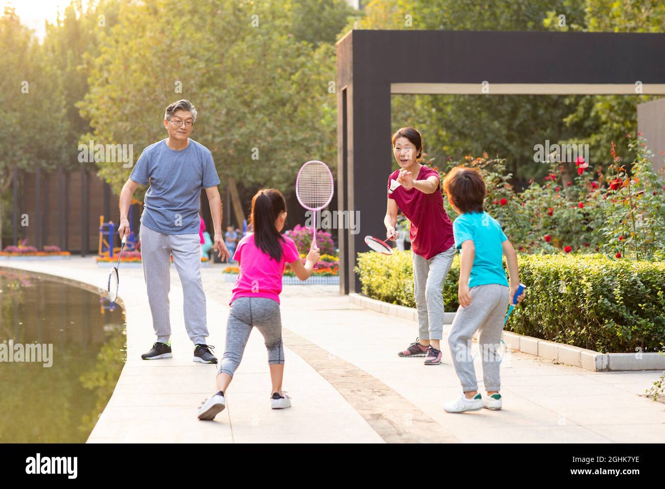 Seniors badminton badminton hi-res stock photography and images - Alamy