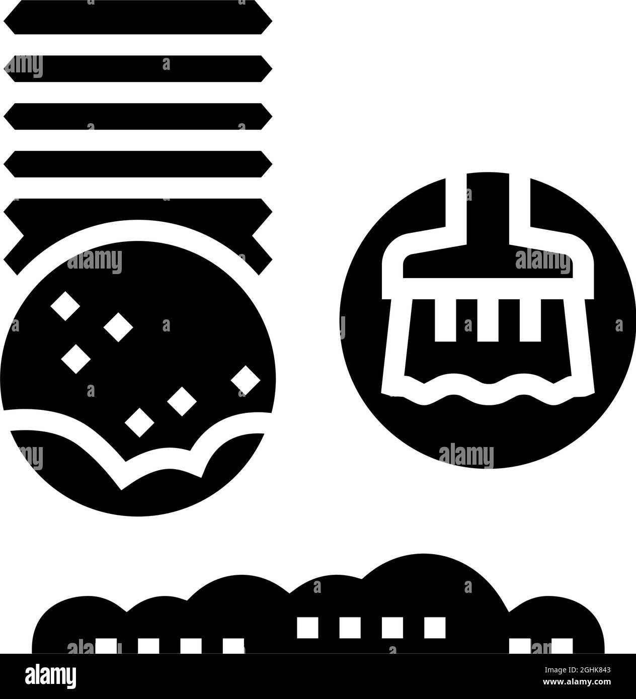 dryer vent cleaning glyph icon vector illustration Stock Vector Image ...