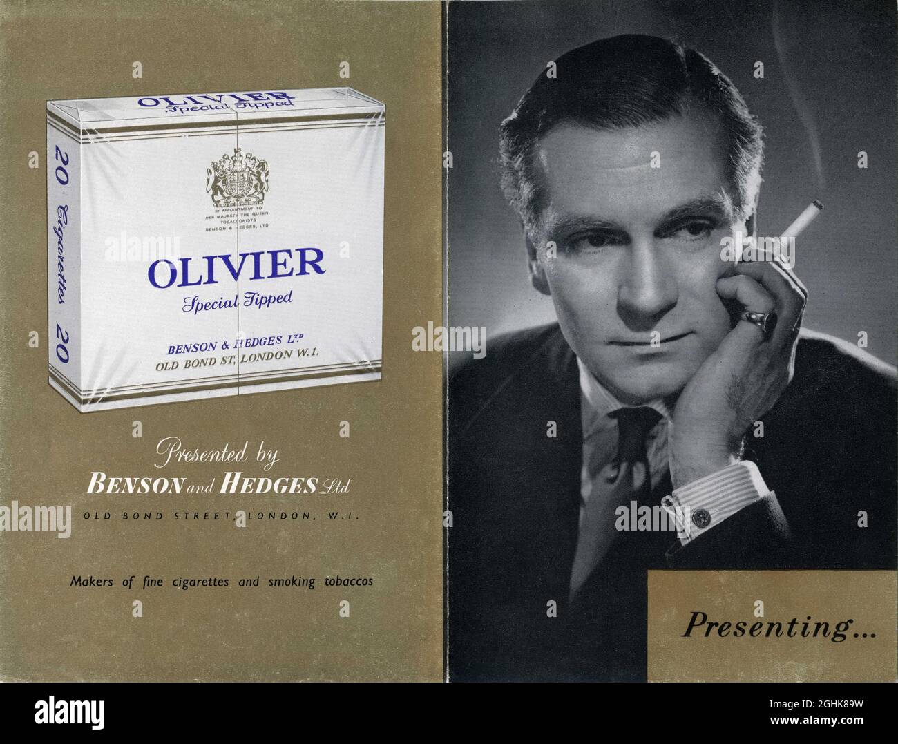 Olivier cigarettes hi-res stock photography and images - Alamy