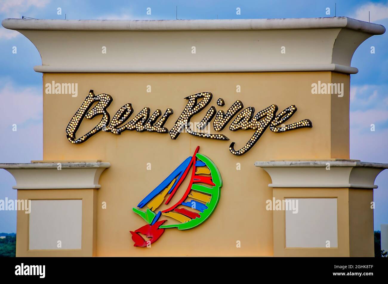 Beau rivage lighted sign hi-res stock photography and images - Alamy