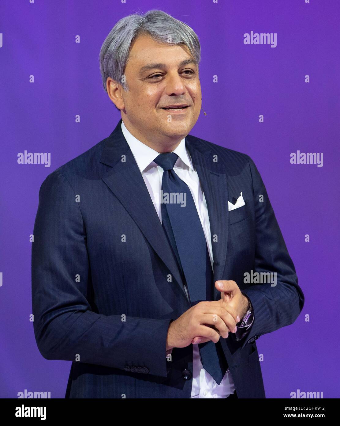 Munich, Germany. 06th Sep, 2021. Luca de Meo, CEO of Renault, attends a ...