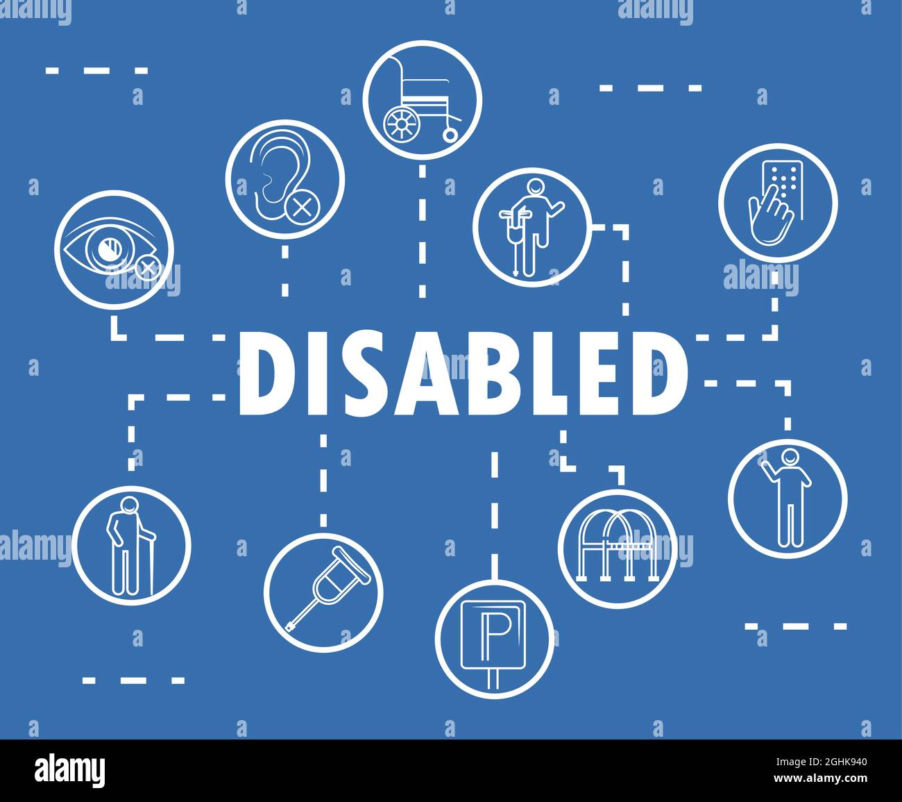 disabled pictogram icons Stock Vector Image & Art - Alamy