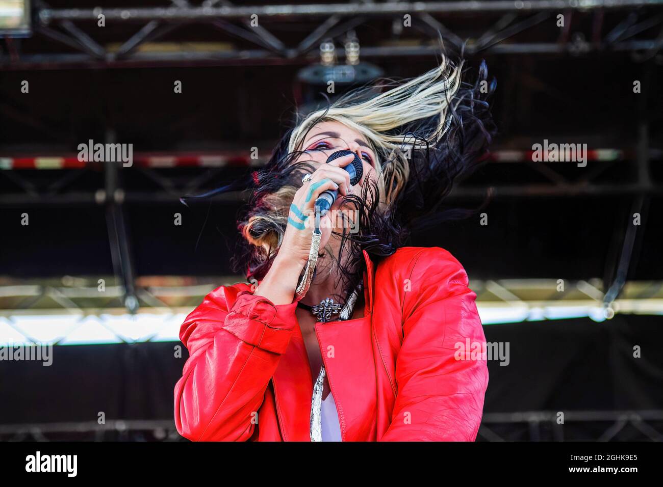 Edmonton, Canada. 05th Sep, 2021. Danielle McTaggart of Dear Rouge performs during the Together ...