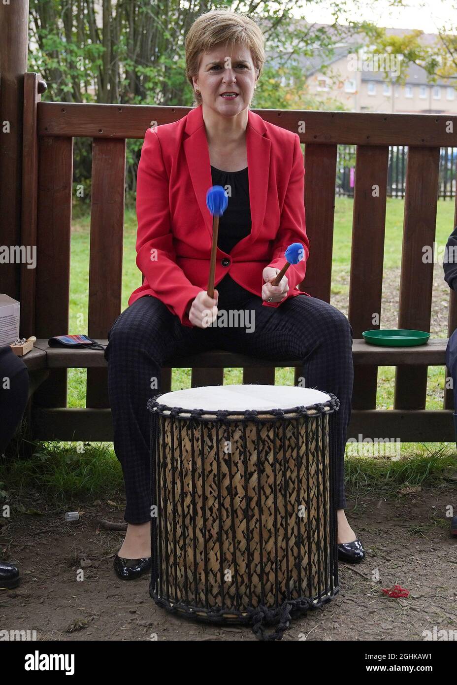 First Minister of Scotland Nicola Sturgeon during a visit to the Indigo ...