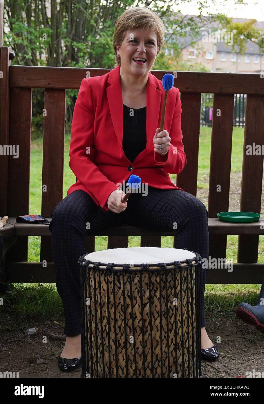 First Minister of Scotland Nicola Sturgeon during a visit to the Indigo ...