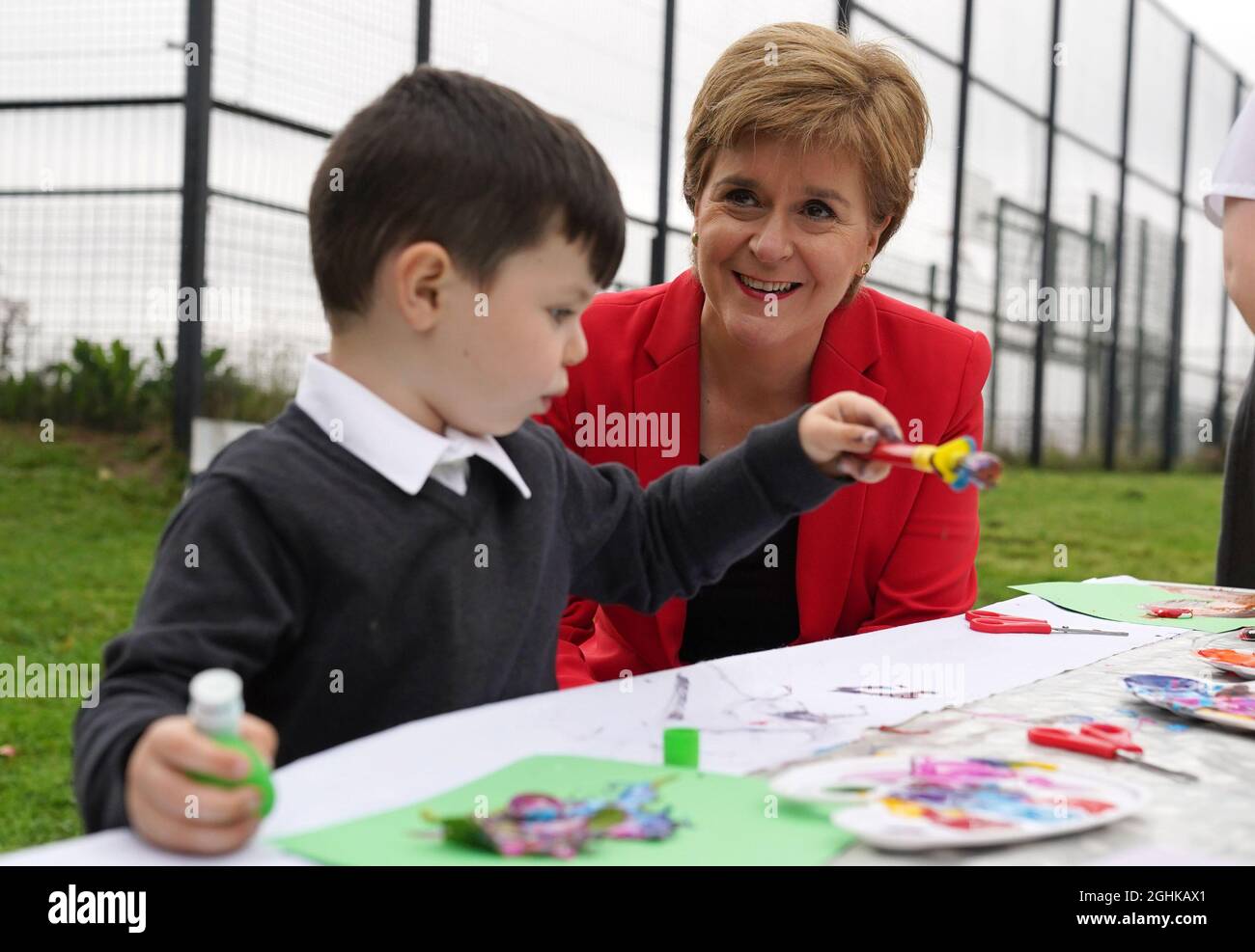 First Minister of Scotland Nicola Sturgeon during a visit to the Indigo ...