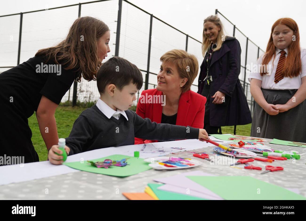 First Minister of Scotland Nicola Sturgeon during a visit to the Indigo ...