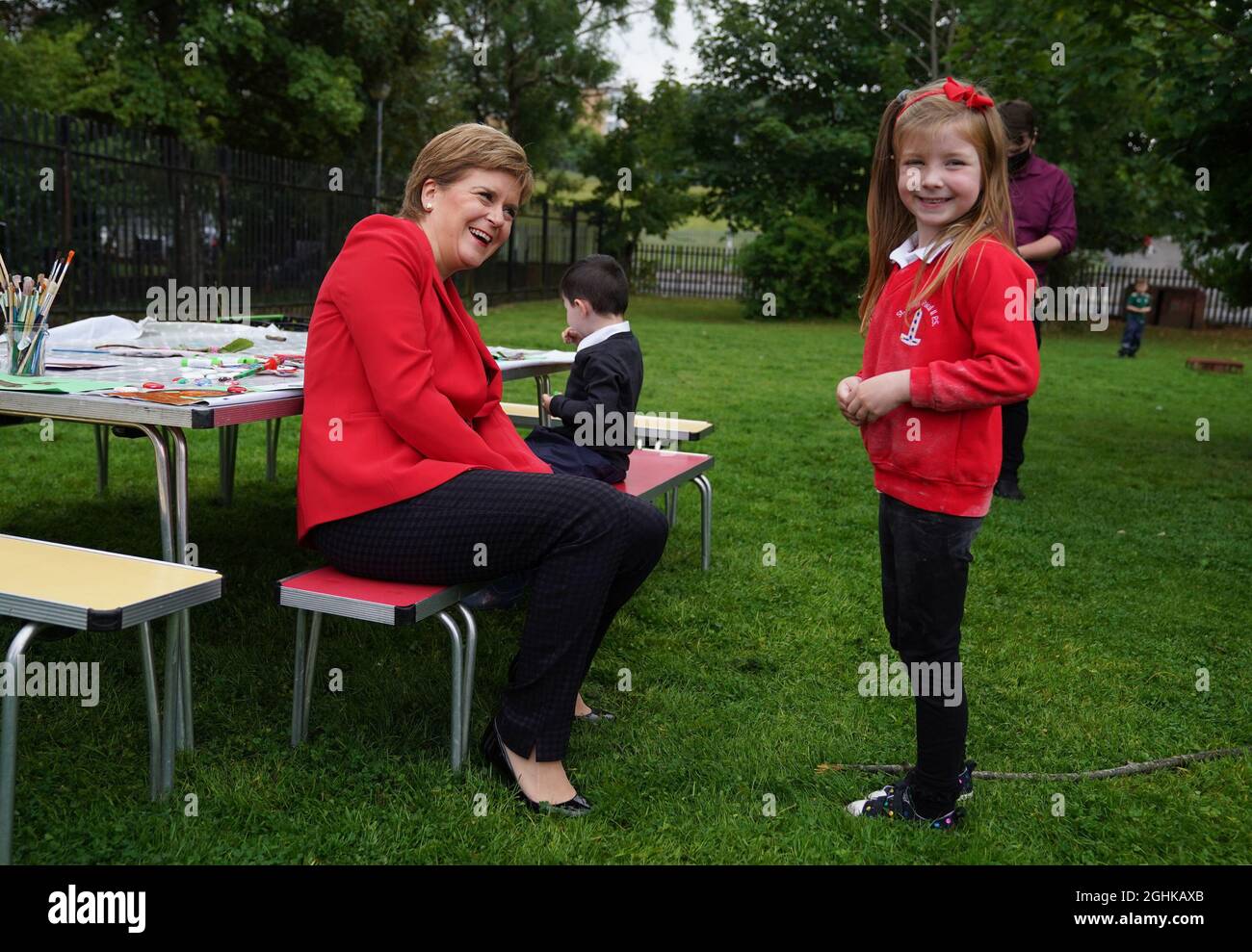 First Minister of Scotland Nicola Sturgeon during a visit to the Indigo ...