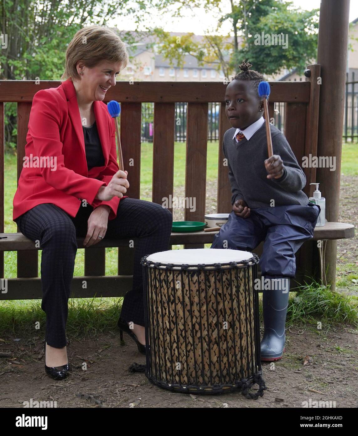 First Minister of Scotland Nicola Sturgeon during a visit to the Indigo ...