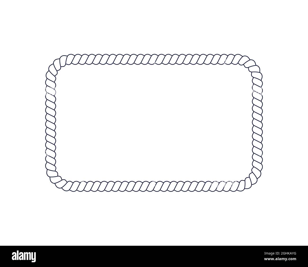 Boat Rope Border Vector