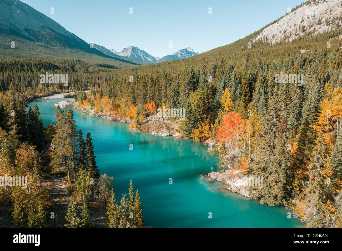 Beautiful autumn season in Canadian mountains. Fall background Stock ...