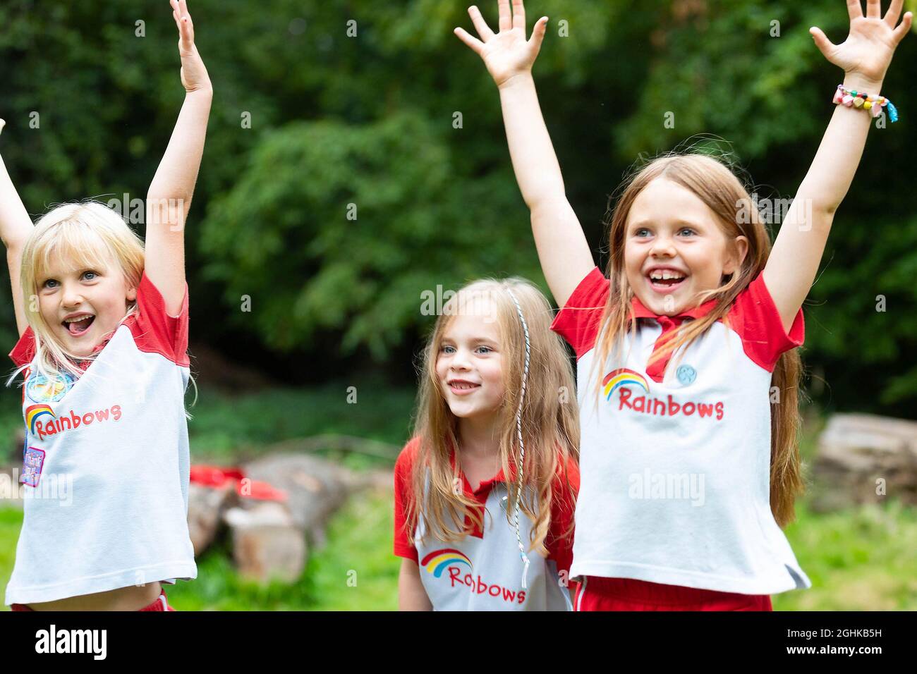 Girlguiding rainbows hi-res stock photography and images - Alamy
