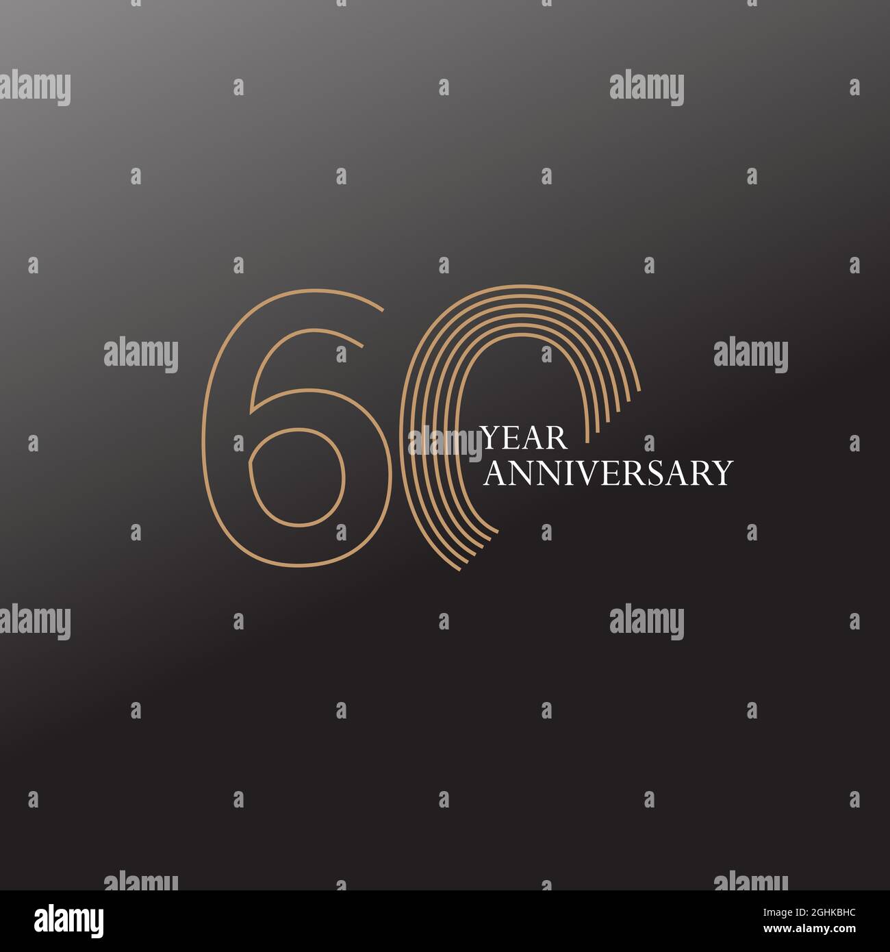 Template logo 60 years anniversary hi-res stock photography and images ...