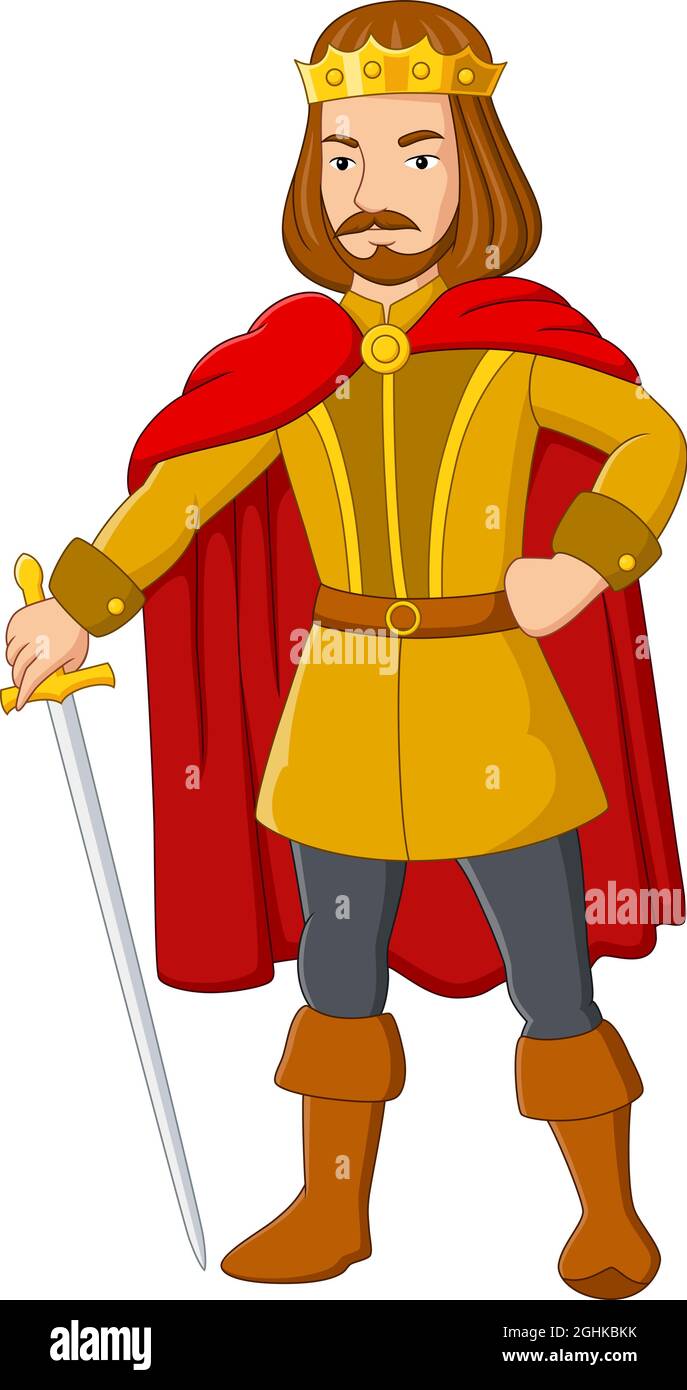 Medieval warrior holding sword Stock Vector Images - Alamy
