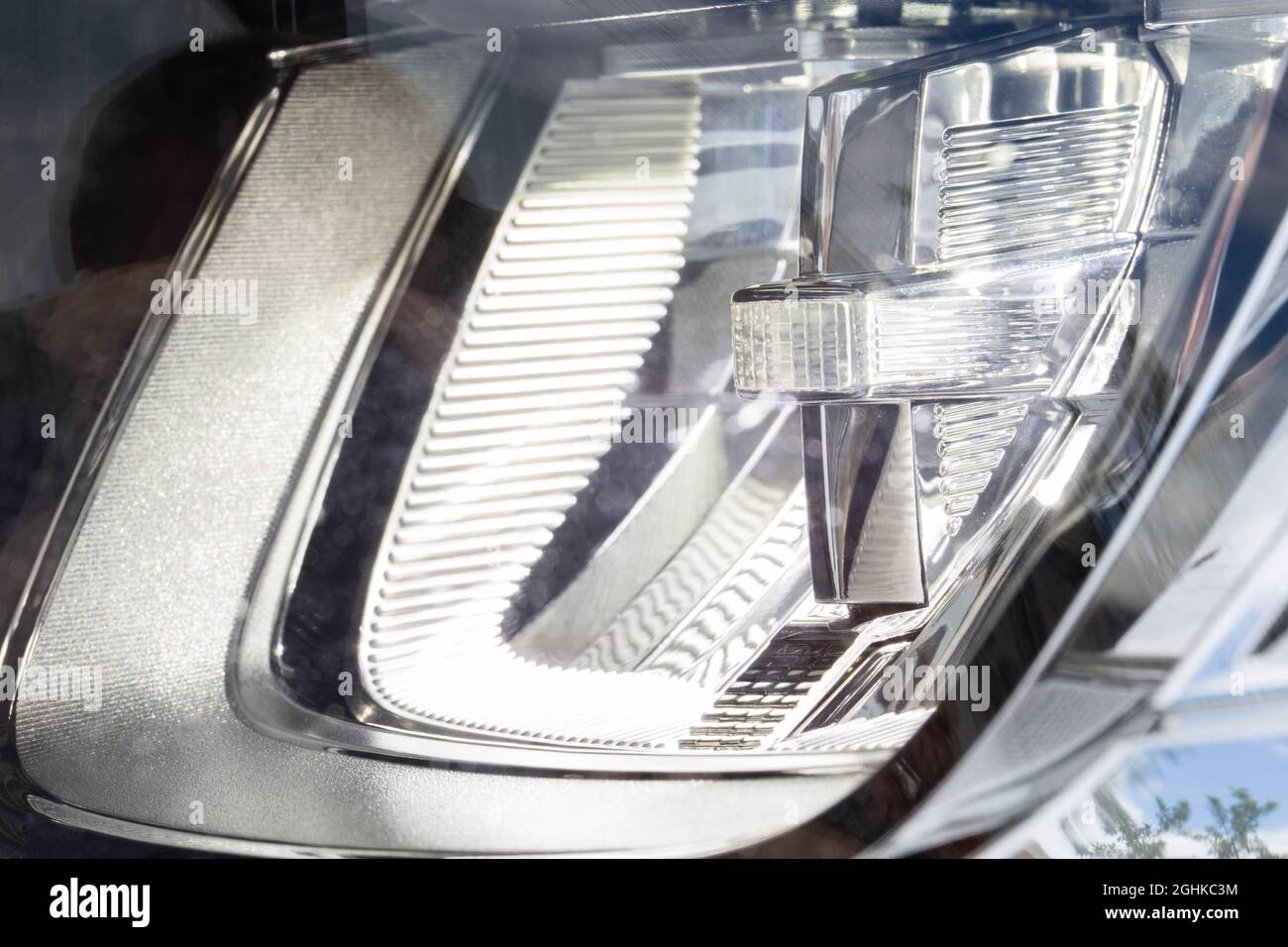 Adaptive low beam for passenger cars with LED. Modern technology Stock ...