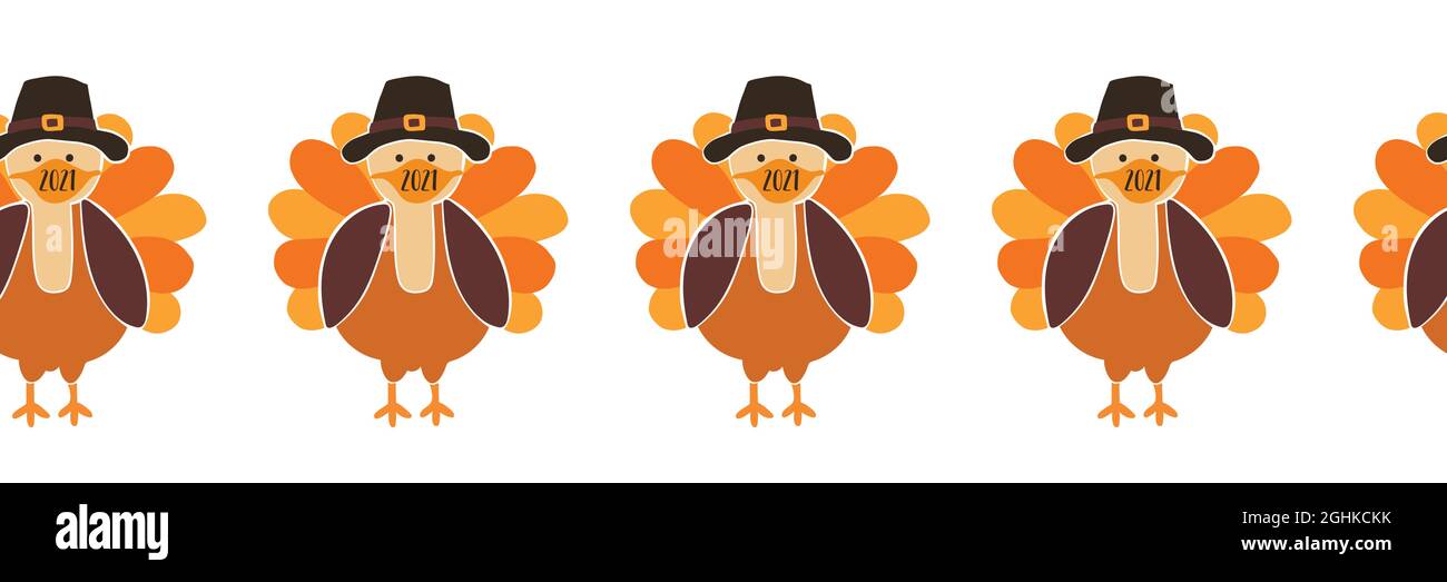 Thanksgiving Turkey Borders