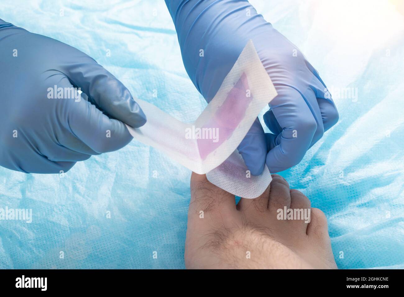 Male hair removal feet hi-res stock photography and images - Alamy
