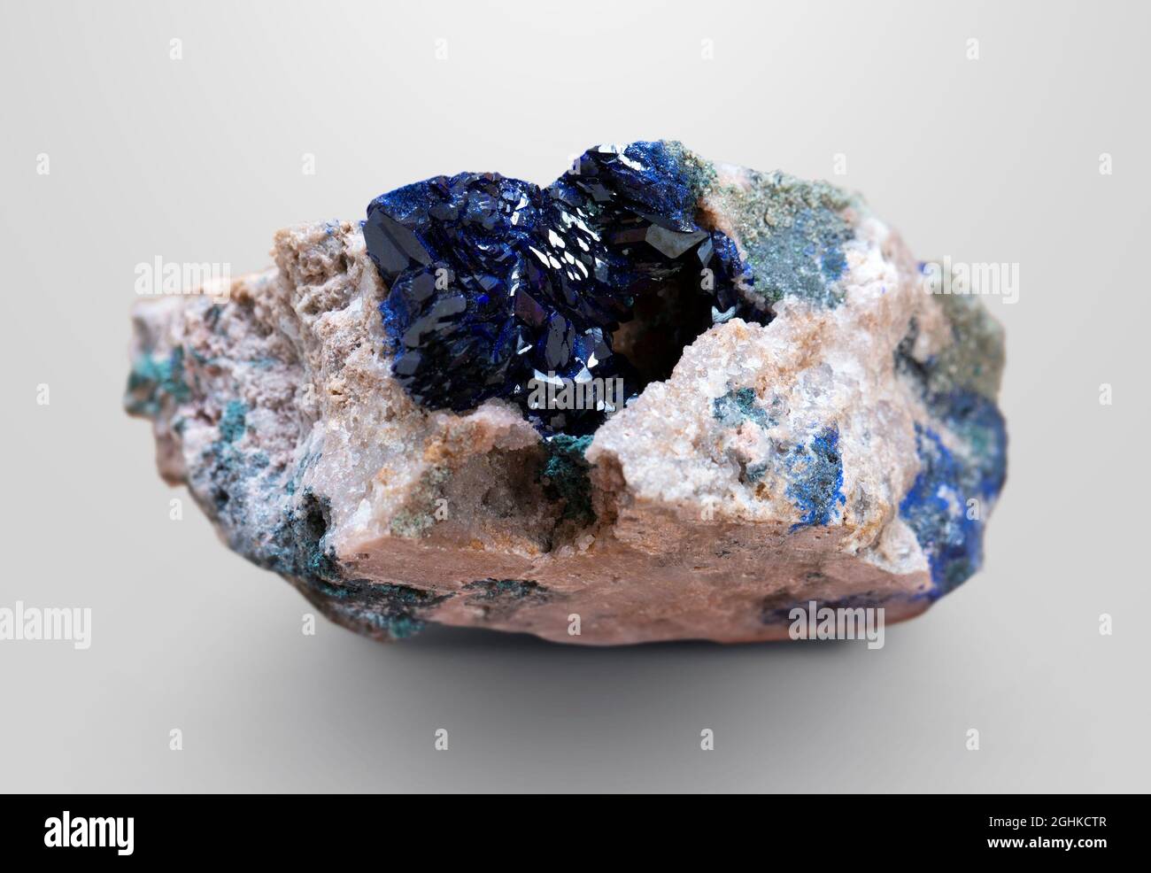 azurite mineral specimen stone rock geology gem crystal Stock Photo - Alamy
