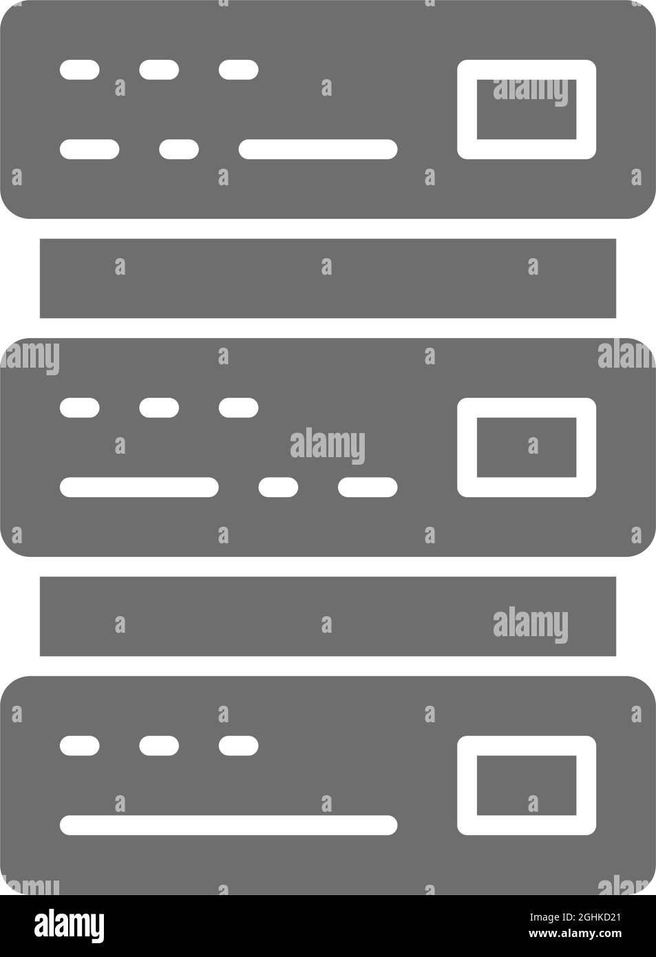 Network hosting, server and technology grey icon Stock Vector Image ...
