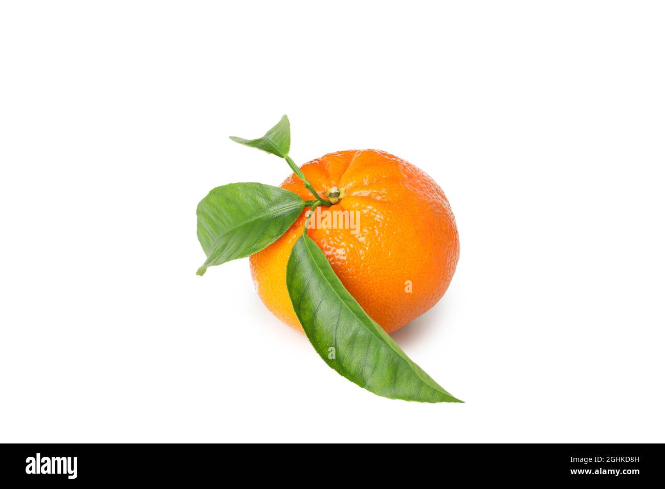 Fresh tasty mandarin isolated on white background Stock Photo - Alamy