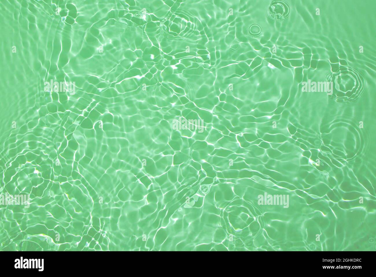 green transparent clear water surface texture summer background Stock ...