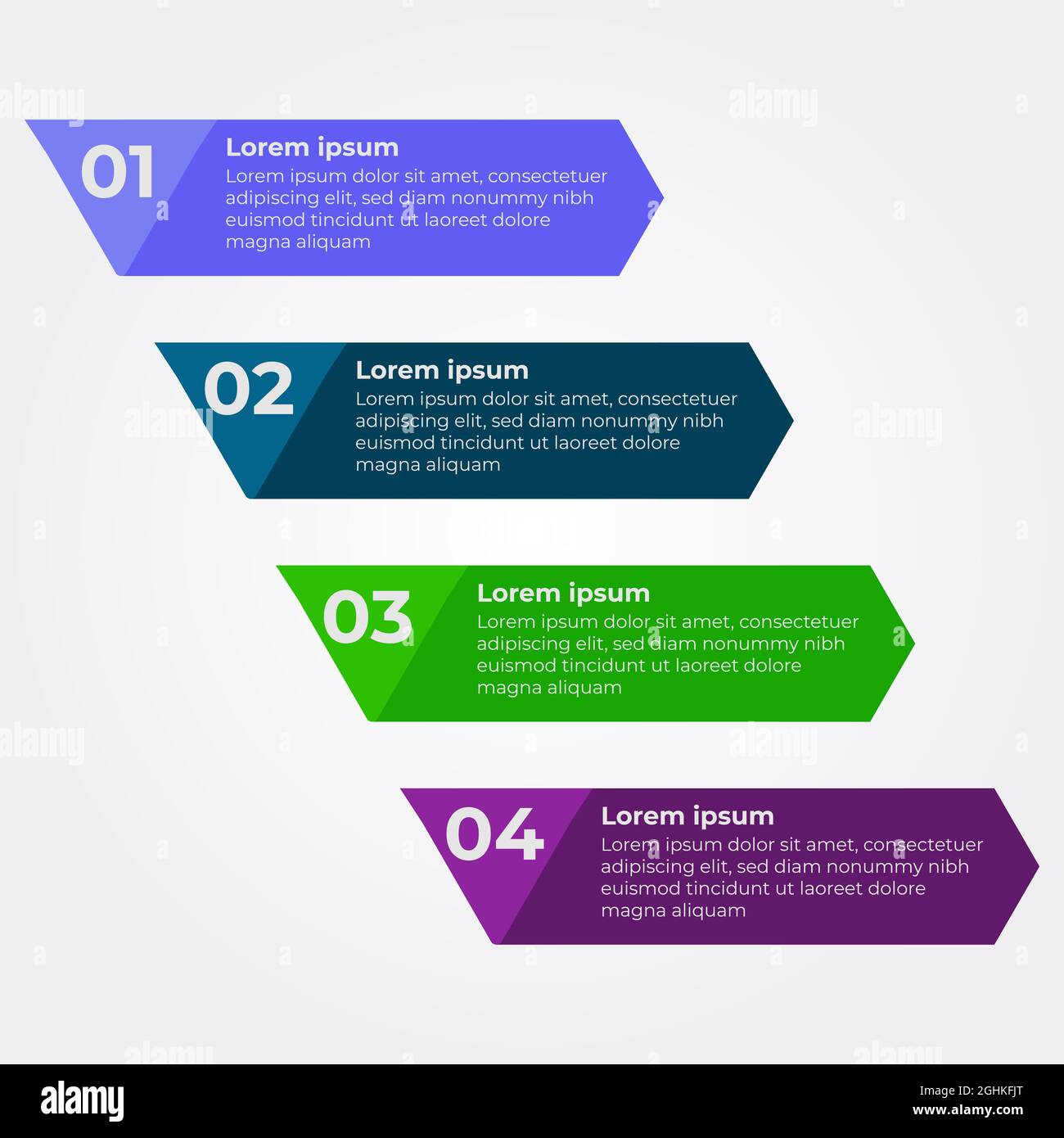 Four Step Infographic design. flat multicolor infographic design ...