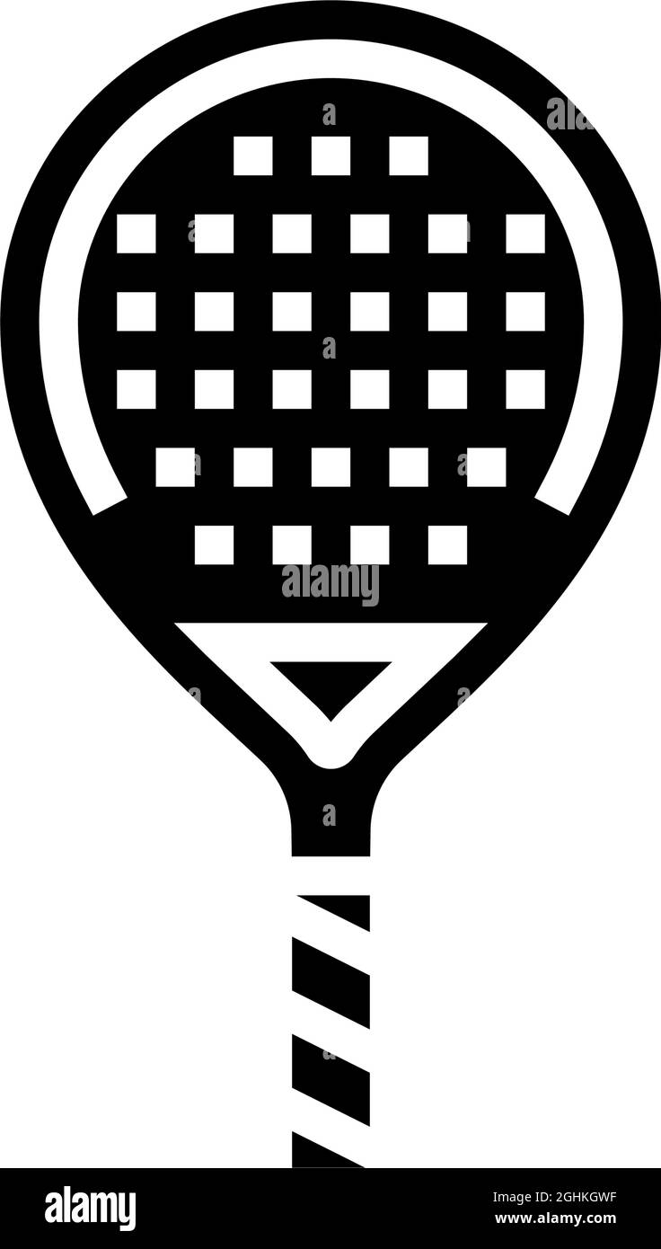 paddle racket glyph icon vector illustration Stock Vector Image & Art ...