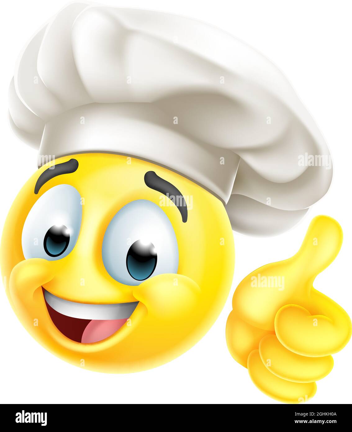 Chef Emoticon Cook Cartoon Face Stock Vector Image & Art - Alamy