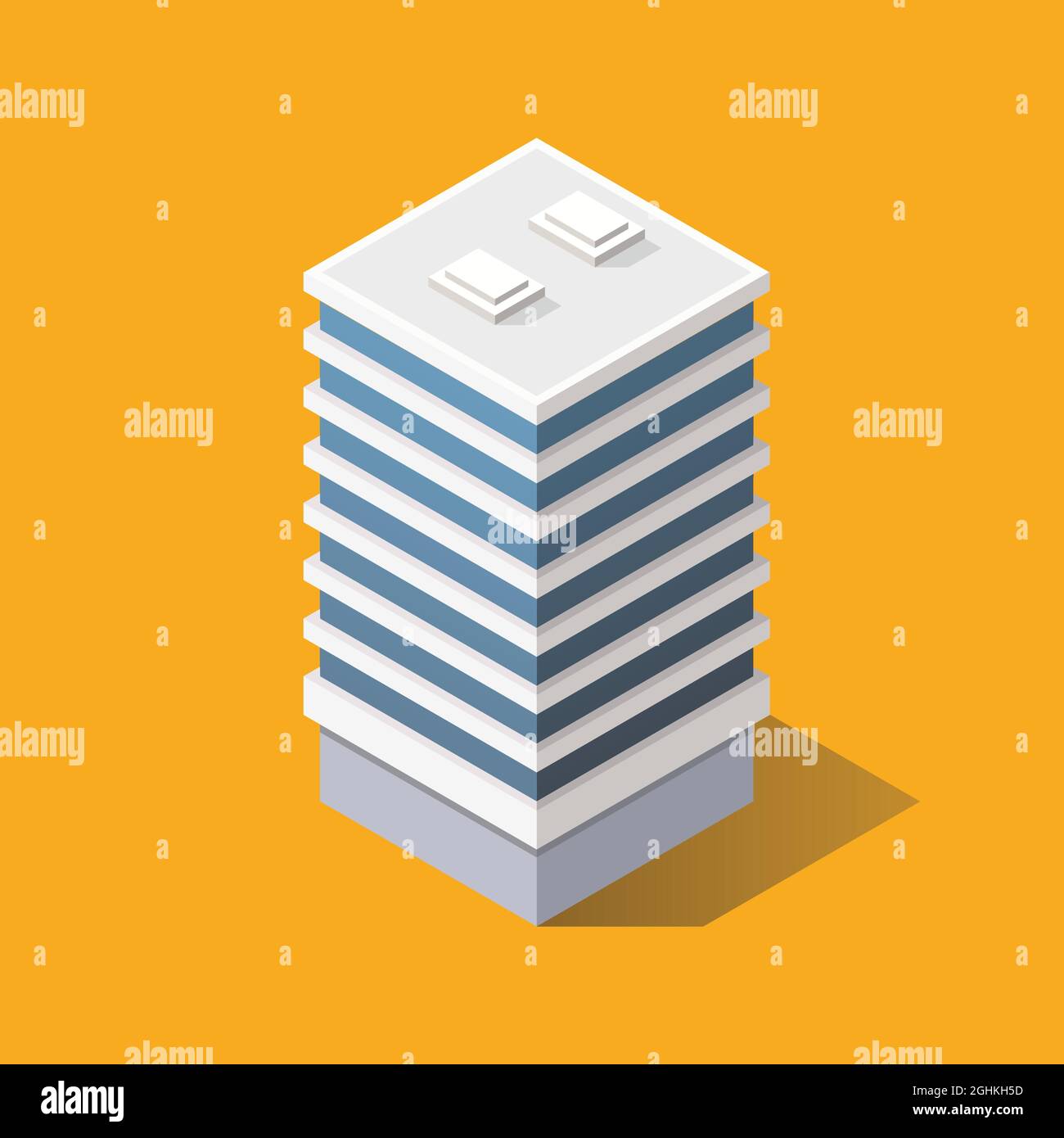 Isometric Modern Building. Vector illustration Stock Vector Image & Art ...