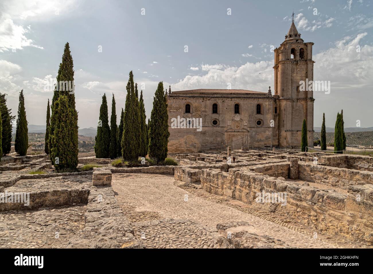 Alcala la Real, Spain. 23rd Aug, 2021. The Greater Abbey Church was ...