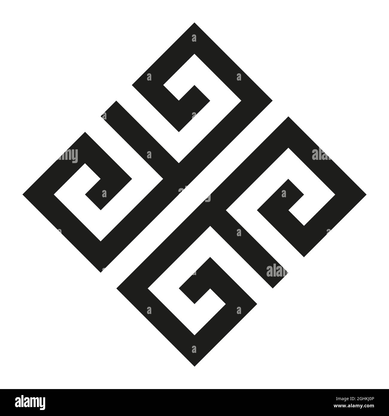 Greek key logo. Greek motives vector symbol Stock Vector Image & Art ...