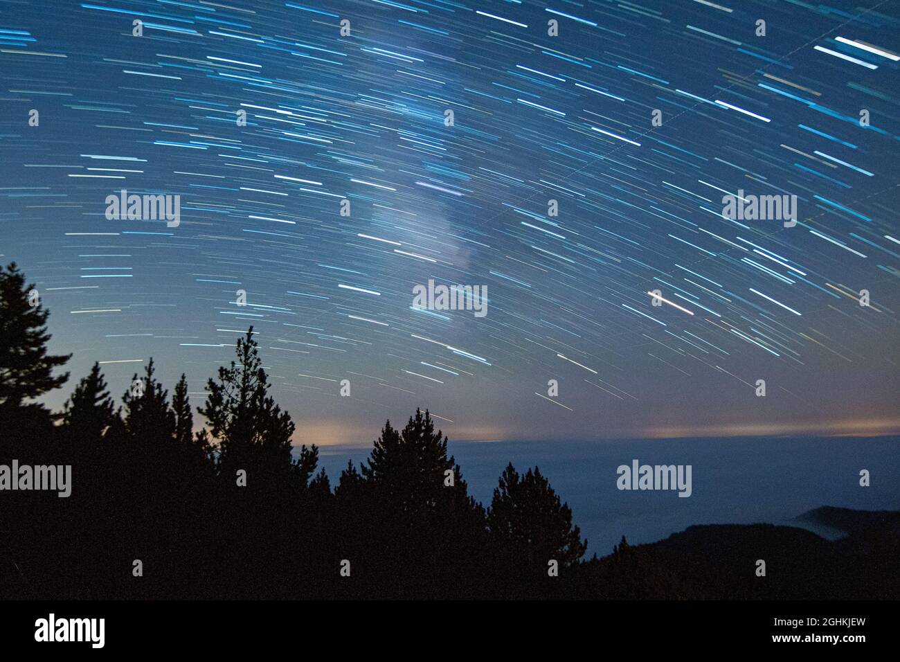 Long exposure sky at night Stock Photo - Alamy