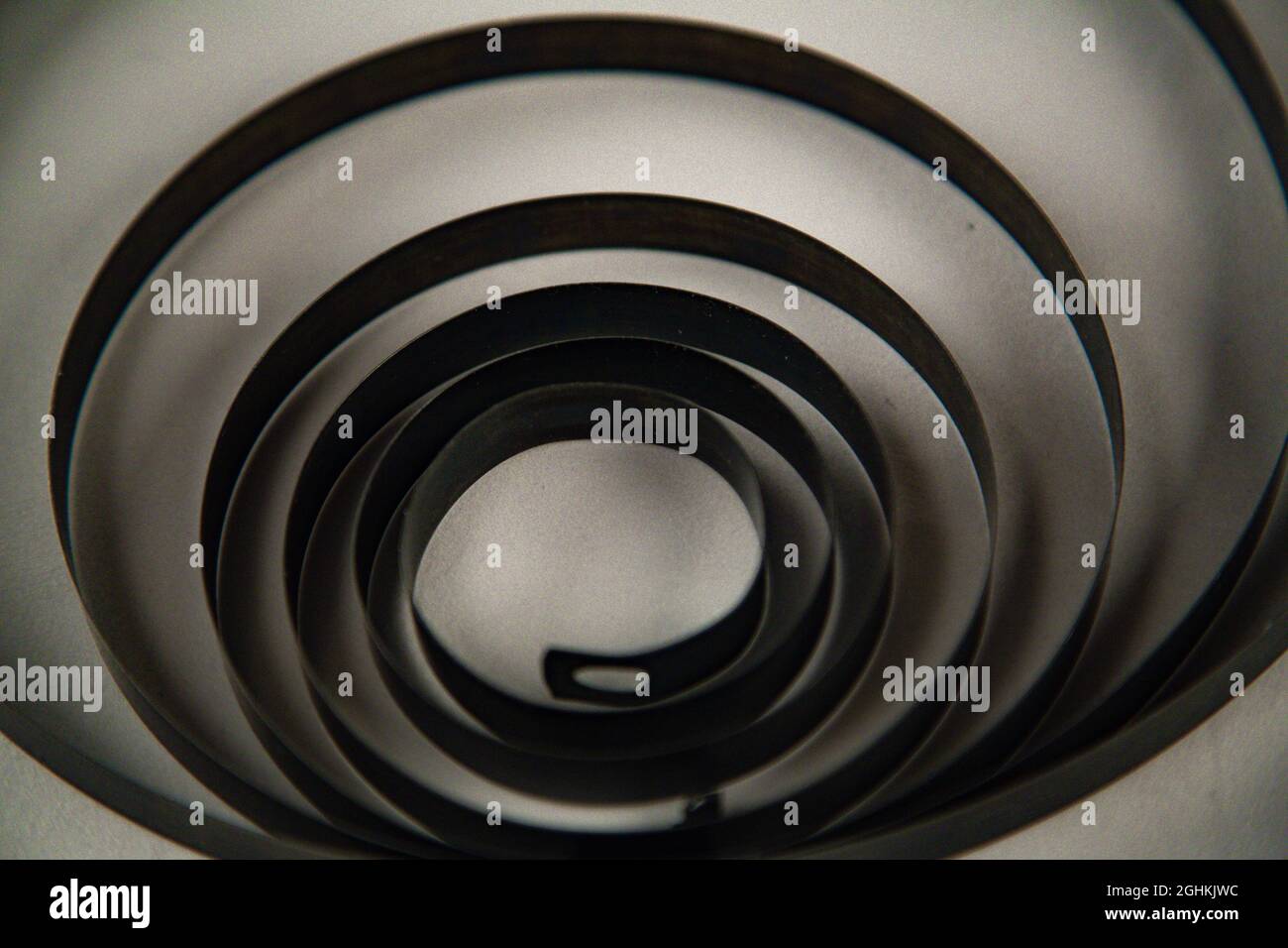 Abstract metal spring figures with various colors and blurs Stock Photo ...