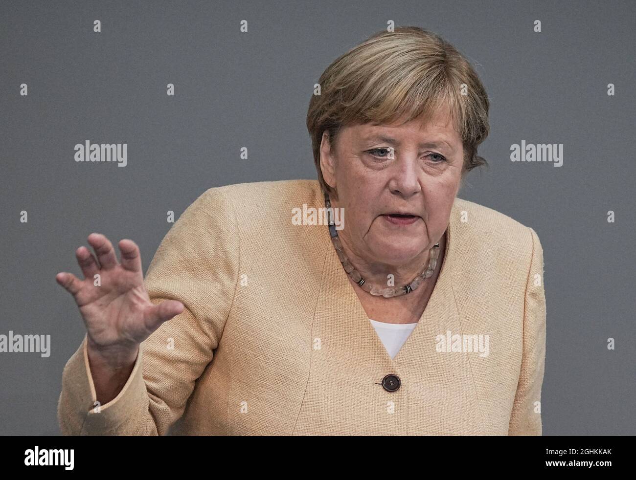 Berlin, Germany. 07th Sep, 2021. German Chancellor Angela Merkel (CDU ...
