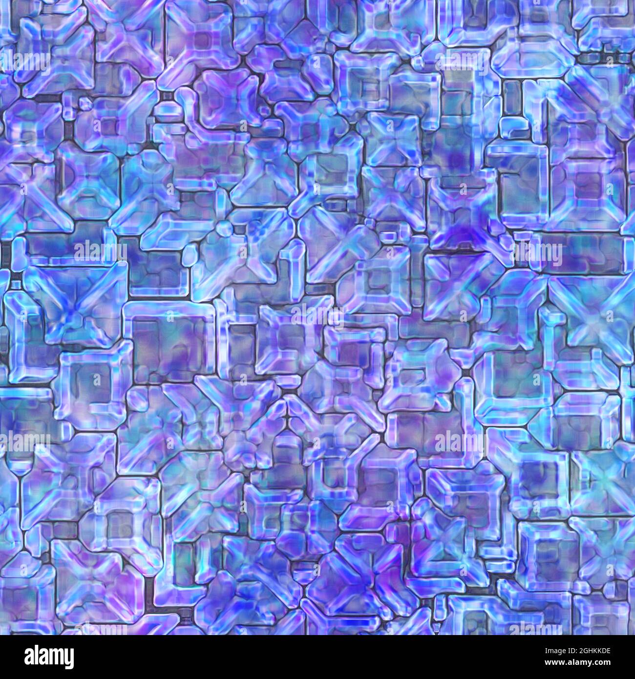 Cartoon seamless texture of color fantasy cobble stone ground pavement ...