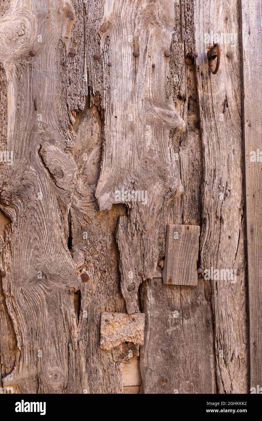 Old wood door Stock Photo - Alamy