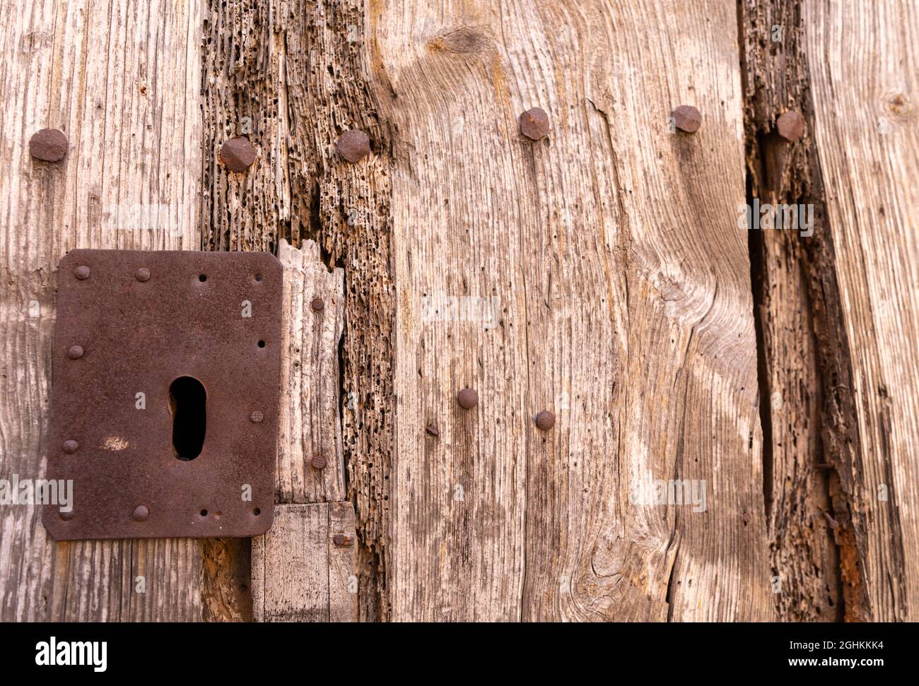 Old wood door Stock Photo - Alamy
