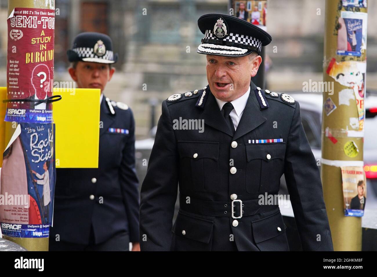Chief Constable Iain Livingstone arriving for a hearing in the M9 death ...