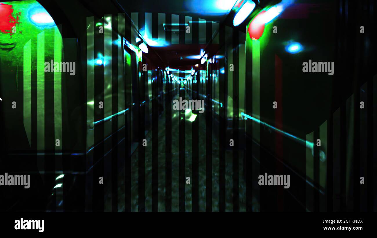 3d illustration - Horror Zombie With scary Effects Stock Photo - Alamy