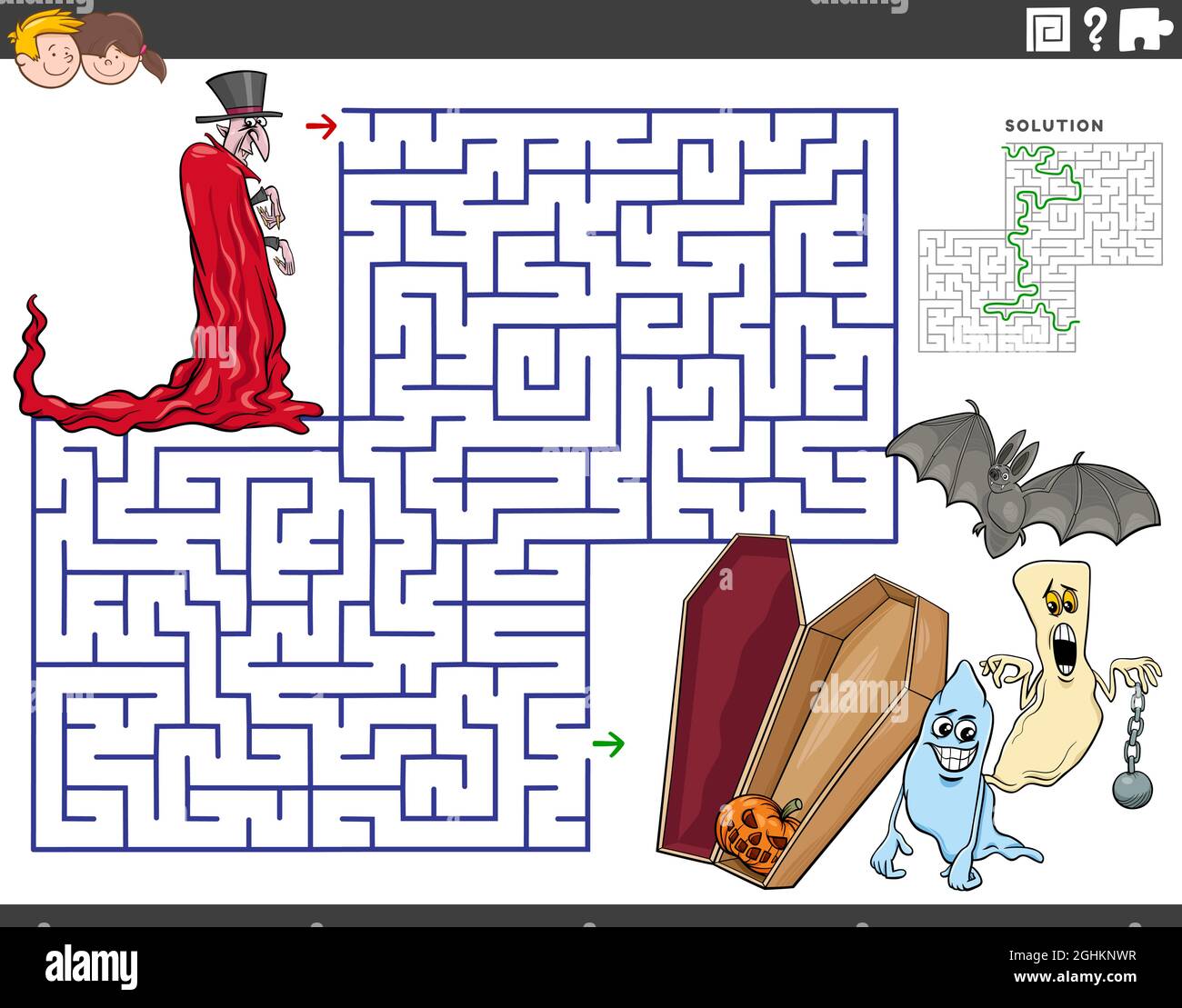 Halloween Maze Puzzles